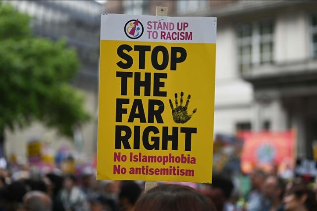 Thousands of anti-racism activists protest far-right rally in central ...