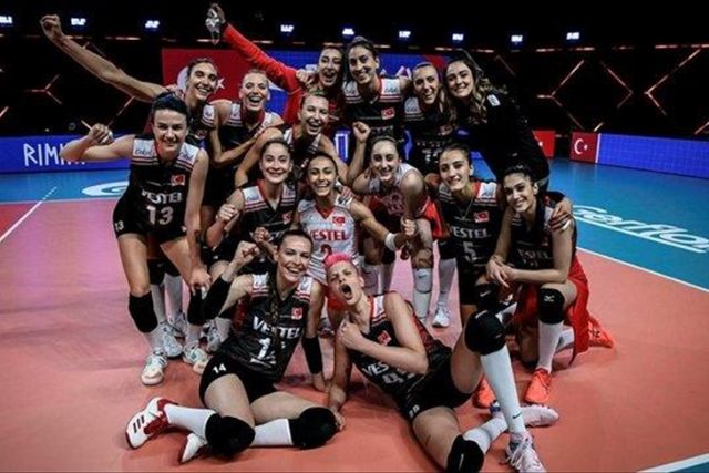 Turkey women's volleyball team beat Germany in FIVB Nations League ...