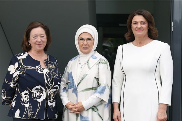 Turkish first lady meets counterparts on sidelines of NATO Vilnius ...