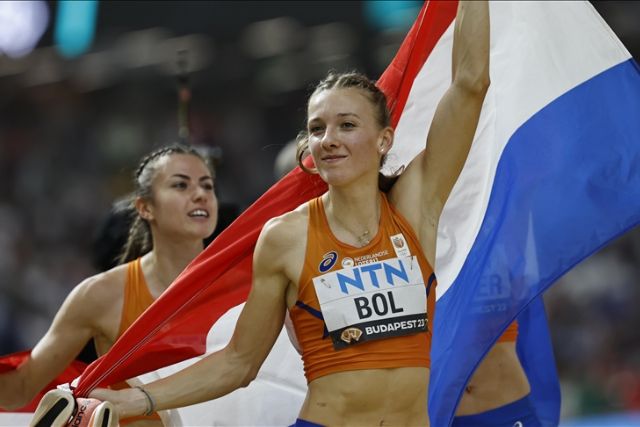 Dutch sprinter Femke Bol breaks world indoor 400-meter record ...
